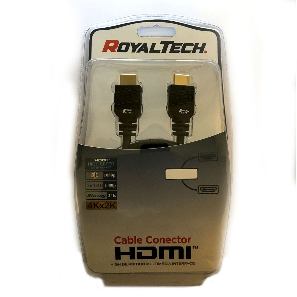 ROYALTECH CABLE HDMI 3MTS 19PIN M-M | casaroyal.cl - Casa Royal