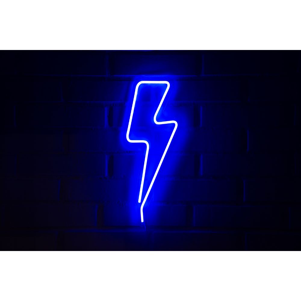 LETRERO ESTILO NEON RAYO GRANDE (AZUL/USB/19,5X51CM) | casaroyal.cl ...