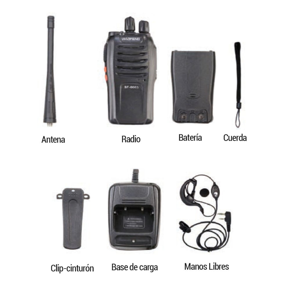RADIO TRANSMISOR PORTTIL BAOFENG BF-666S COD. 7246 - Casa Royal