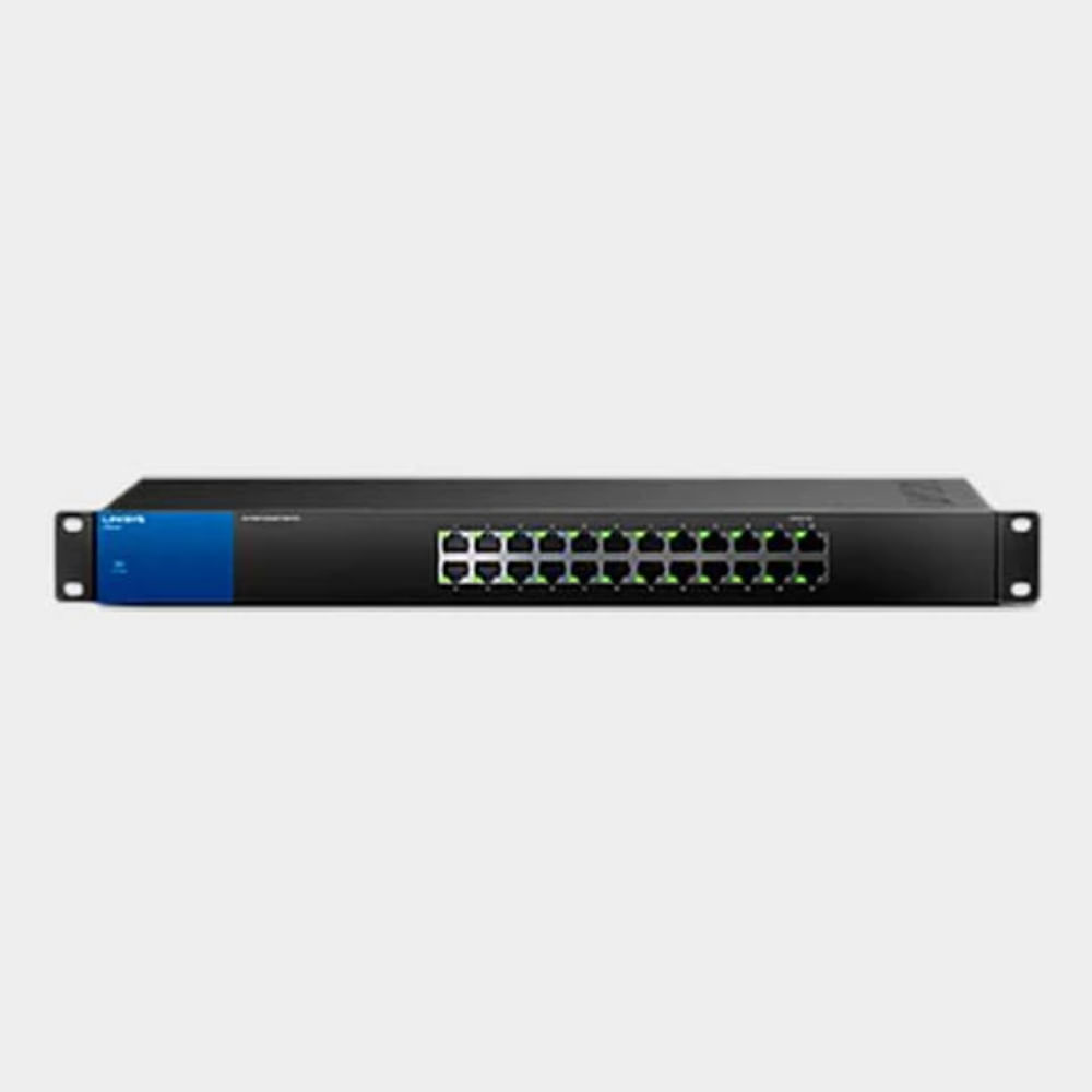 LINKSYS SWITCH ETHERNET 24 PUERTOS GIGABIT CARCASA METALICA ESCRITORIO ...