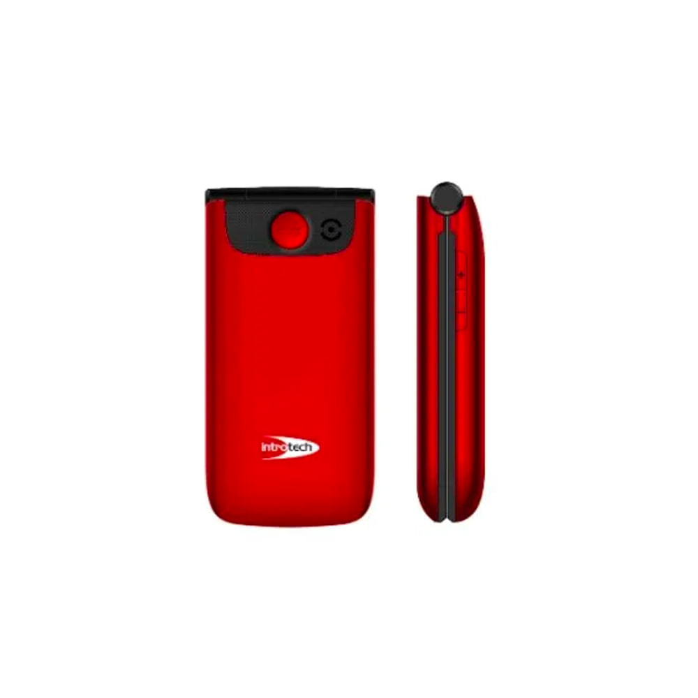 SENIORPHONE 4G CLAMSHELL BATT 1450MAH ROJO INTROTECH - Casa Royal