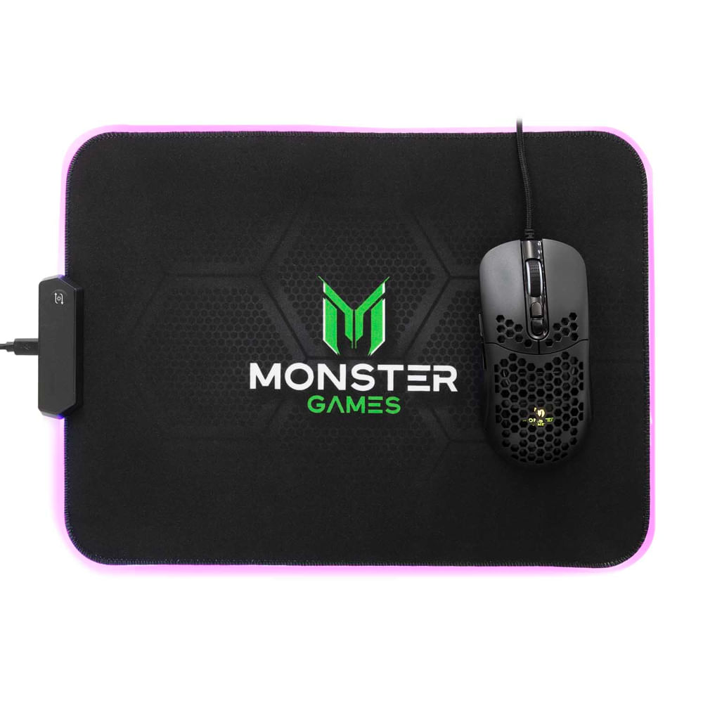 MONSTER GAMER KIT GAMER MOUSE BOLD RGB + MOUSE PAD | casaroyal.cl ...