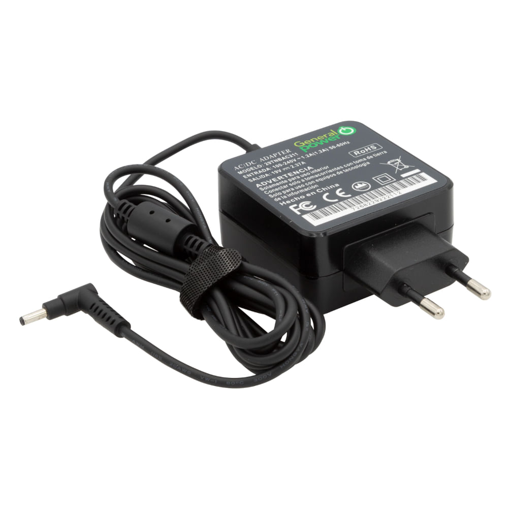 GENERAL POWER CARGADOR NOTEBOOK ACER ULTRABOOK 19V-237A PTA FINA ...